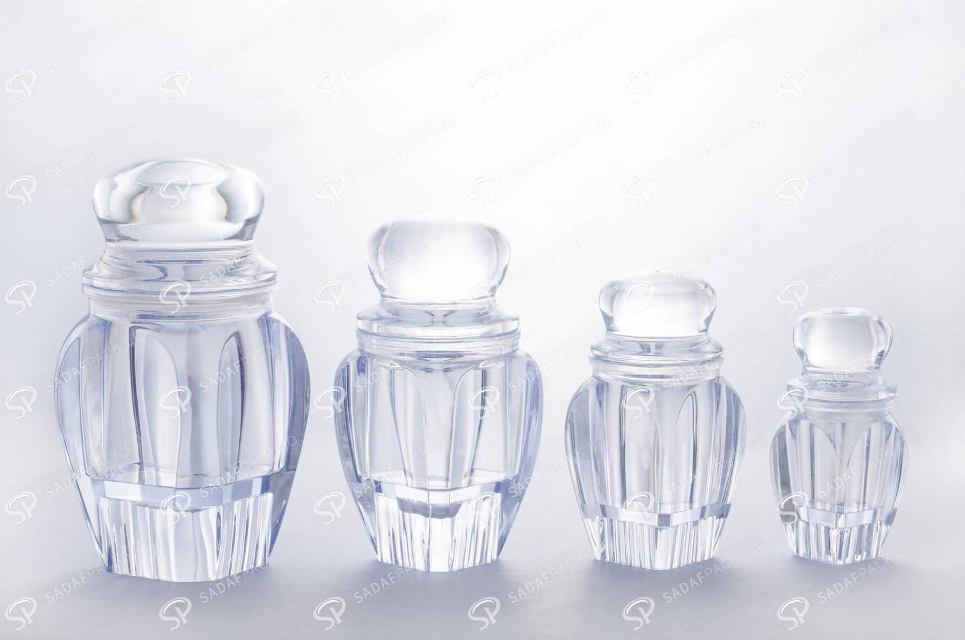 Poly Crystal Saffron Container - High Bottom Gohar - SadafPack