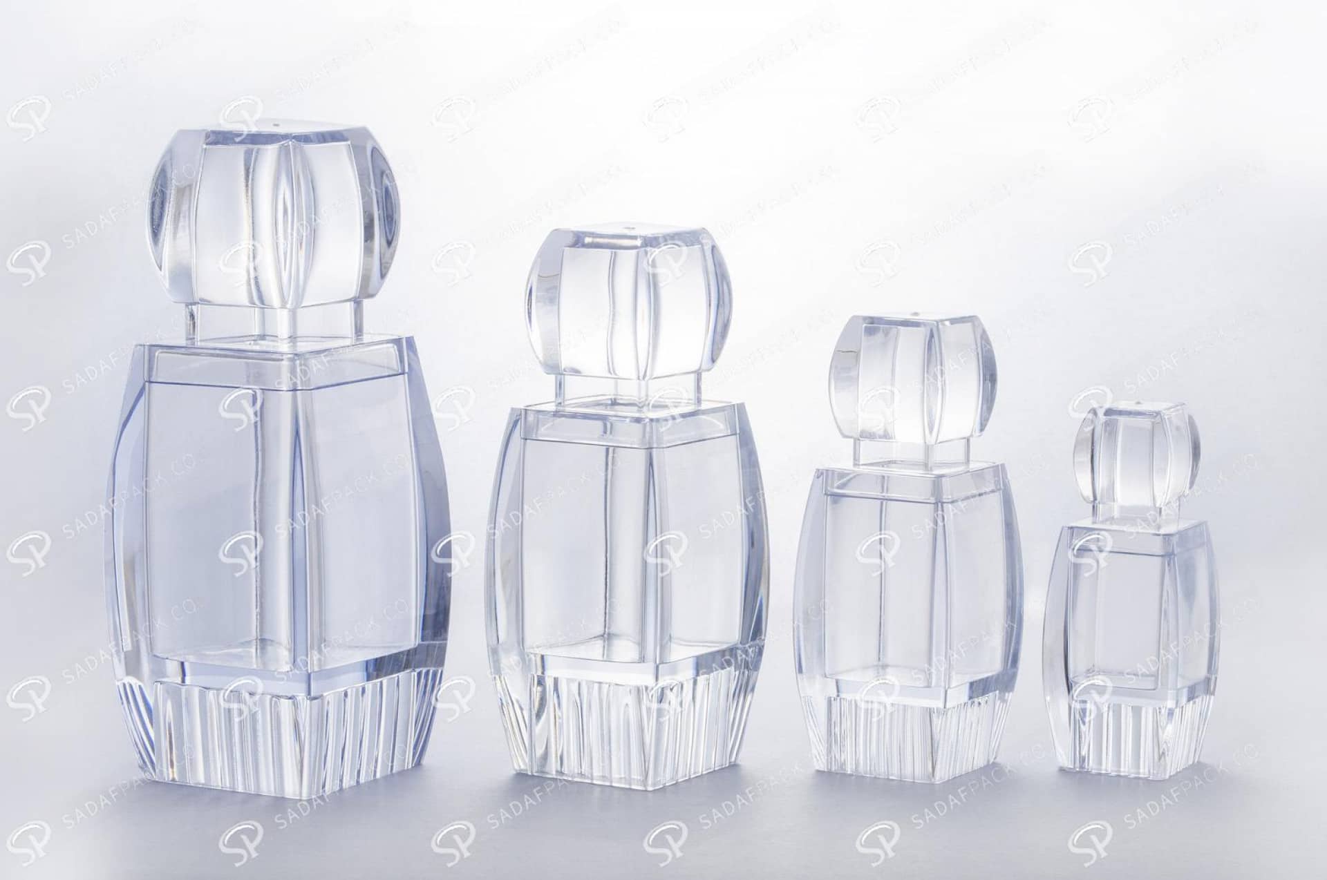 Poly Crystal Saffron Container - High Bottom Azin - SadafPack