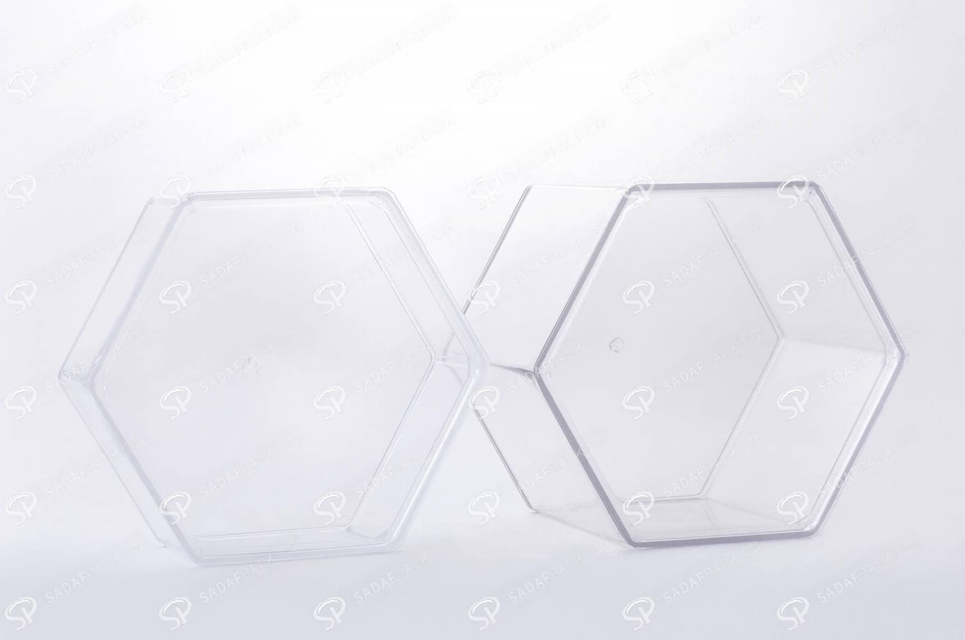 Hexagonal Crystal Containers - SadafPack