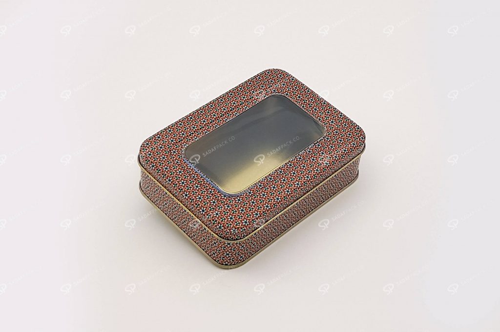 Metal Rectangular Design Containers - SadafPack